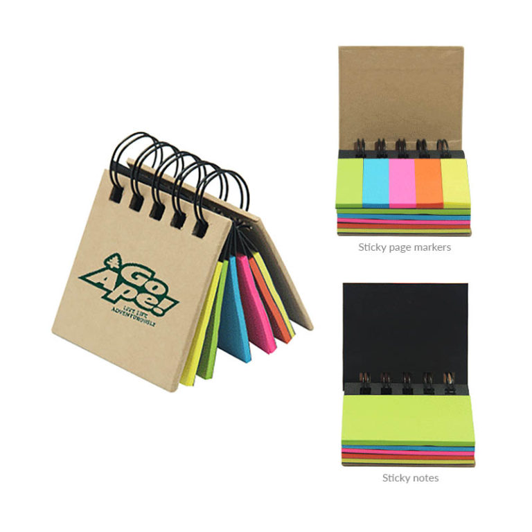 Eco Ring Sticky Notepad – Sticky Memo Pad | Customized Sticky Notes ...